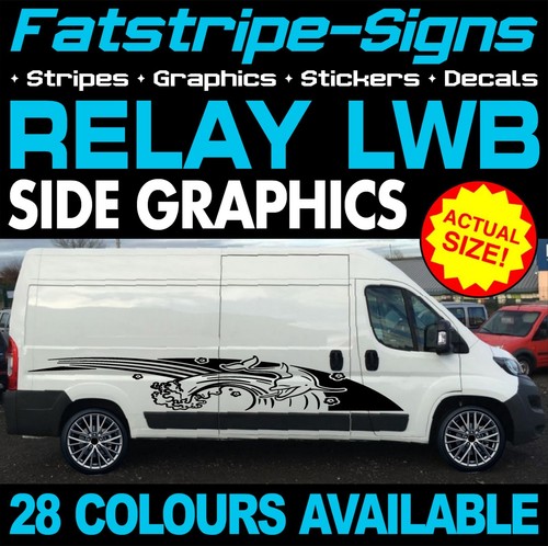 to fit CITROEN RELAY L3 LWB GRAPHICS STICKERS STRIPES DAY VAN CAMPER ...