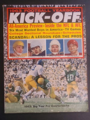 1963 Kick Off NAVY Roger STAUBACH College NFL AFL Preview ALL AMERICANS ...