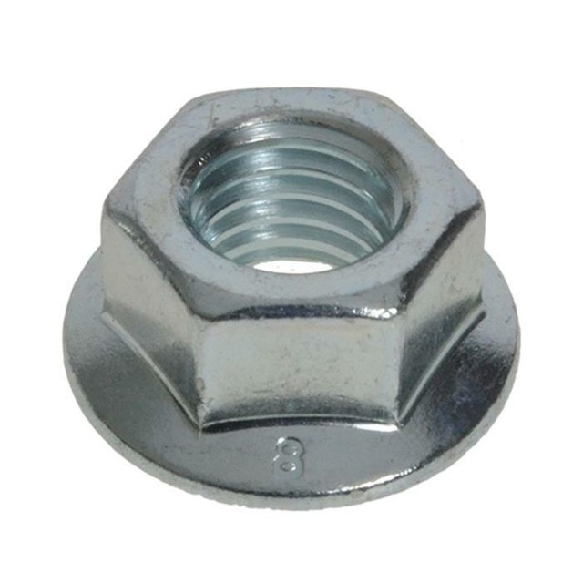 Hex Flange Nut M5 (5mm) Zinc Plated Serrated High Tensile Class 8 ZP ...