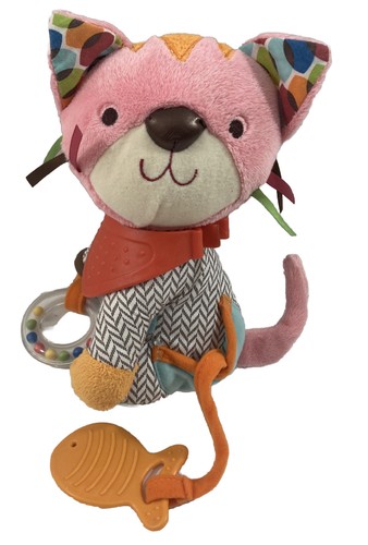 Skip Hop Cat Baby plush 8" Rattle Activity Toy | eBay