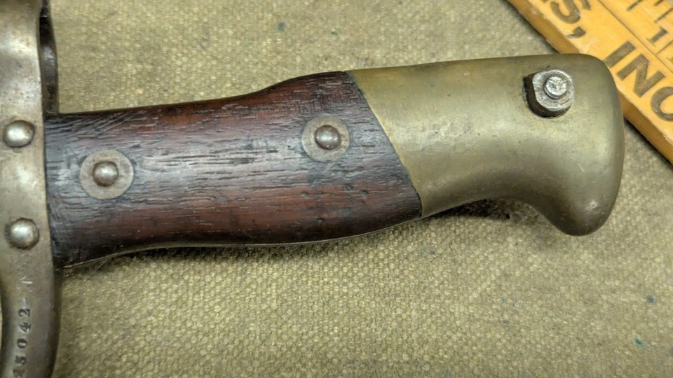 French T-Back M-1876 Gras Rifle Bayonet MAS 1876 w matching scabbard | eBay
