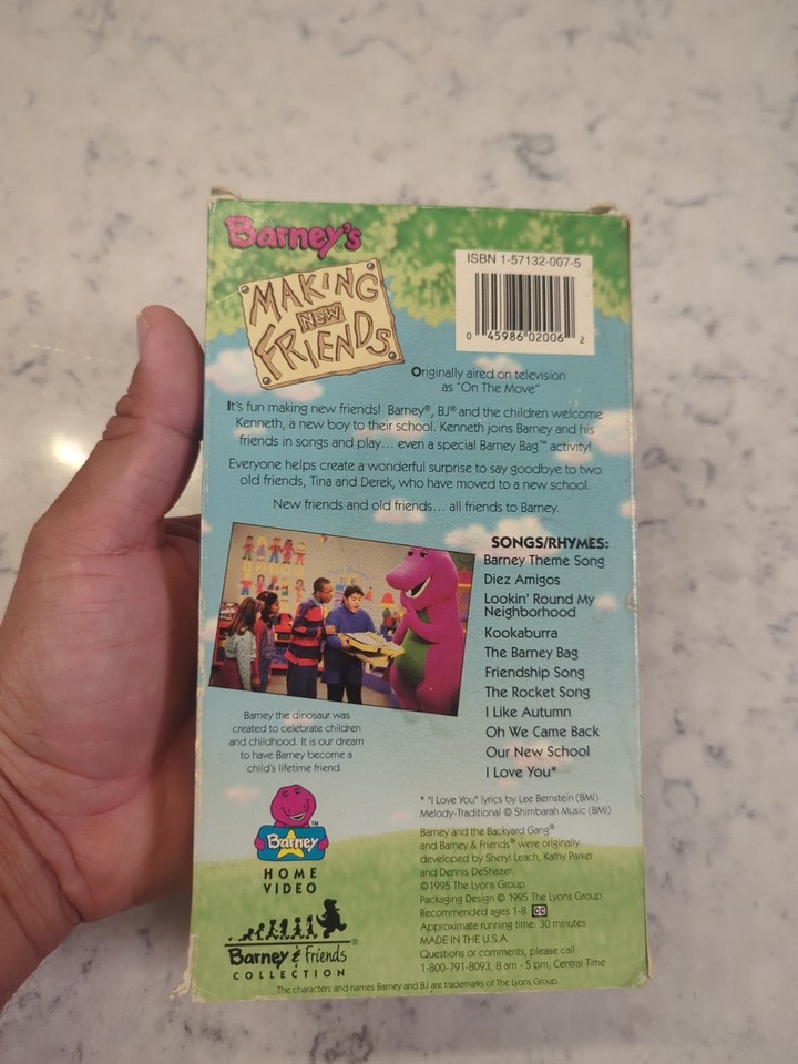 Barney VHS Bundle Lot 9 Classic Collection Barney & Friends Lyons Group ...
