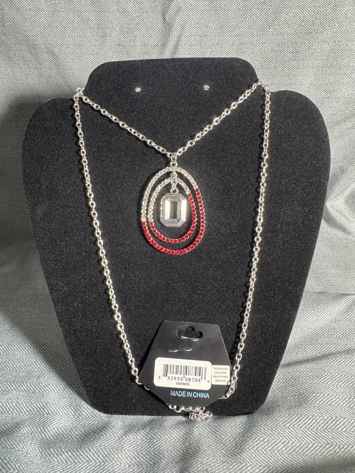 OSU Crystal Loop Necklace 34 in Ohio State Buckeyes Crystal Loop ...