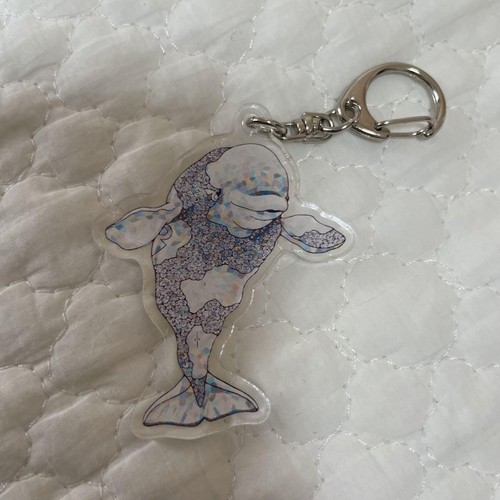 Nagoya Port Aquarium Acrylic Keychain Beluga | eBay
