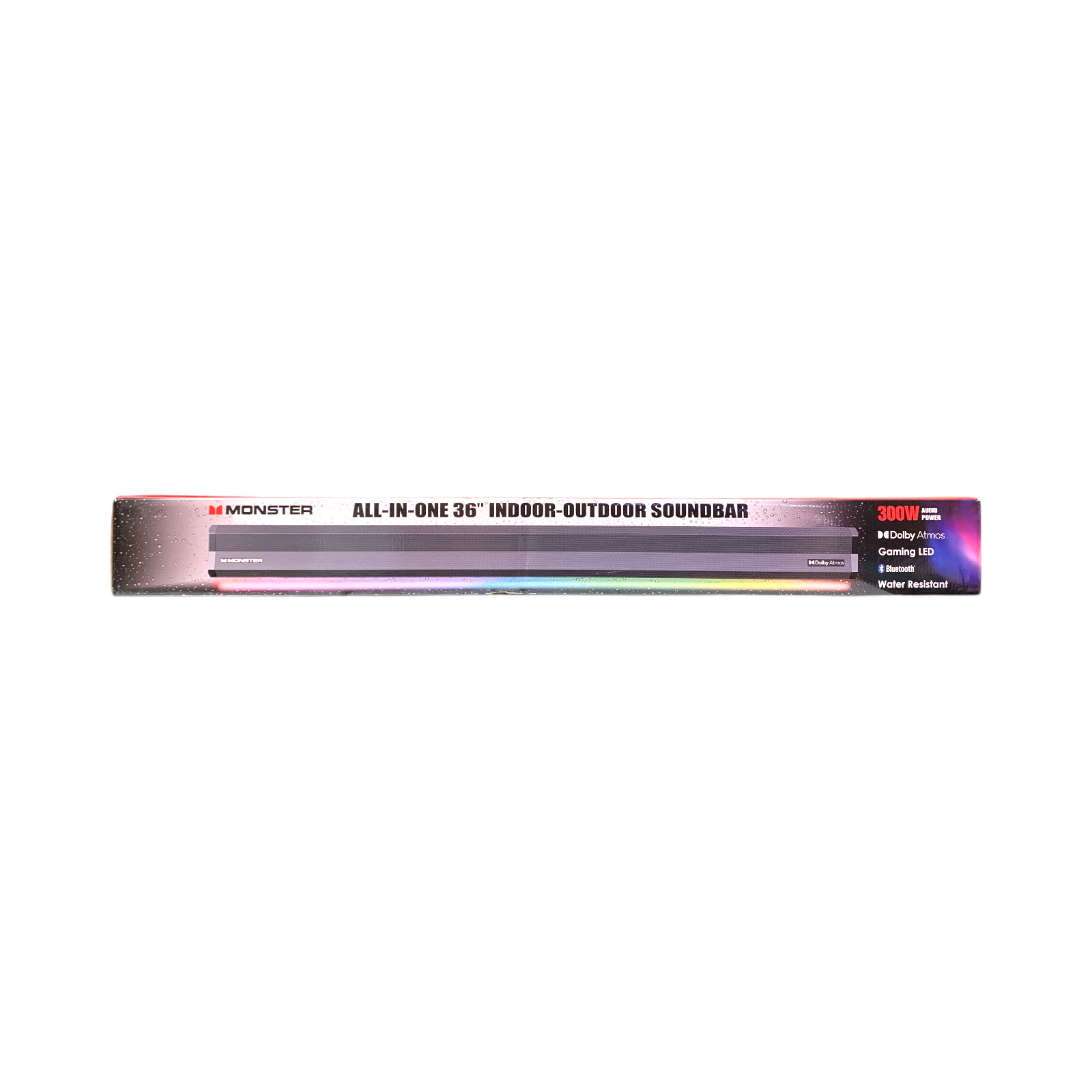 Monster All-In-One 36" Indoor-Outdoor 300W Dolby Atmos Soundbar with ...