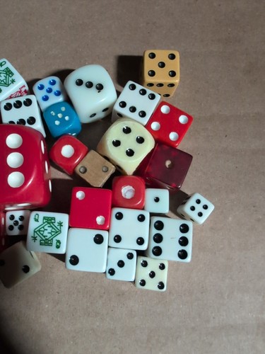Vintage Modern Dice Mixed Lot 27 Various Sizes Shapes Color | eBay