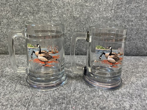Vintage Wild Canadian Geese Goose Princess House Glass Beer Mug | eBay