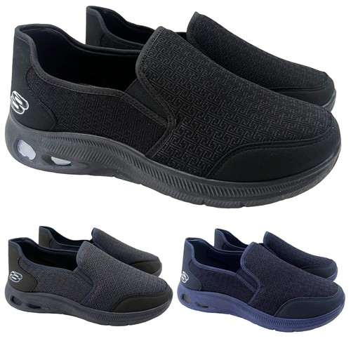 Mens Walking Driving Slip On Comfort SuperLightweight Memory Foam Shoes ...