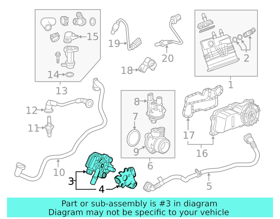 OEM Canister purge pump F (S)Pump For Acadia XT4 2.0L 12726113,12718569 ...