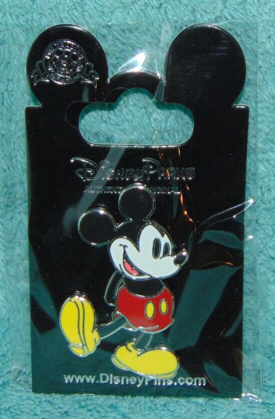 New Disney Pin Mickey Mouse Standing Classic Pose Foot Up Hands behind ...