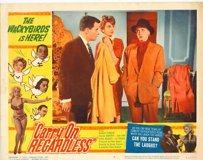 Carry On Regardless ORIGINAL US Lobby Card Charles Hawtrey Peter Rogers ...