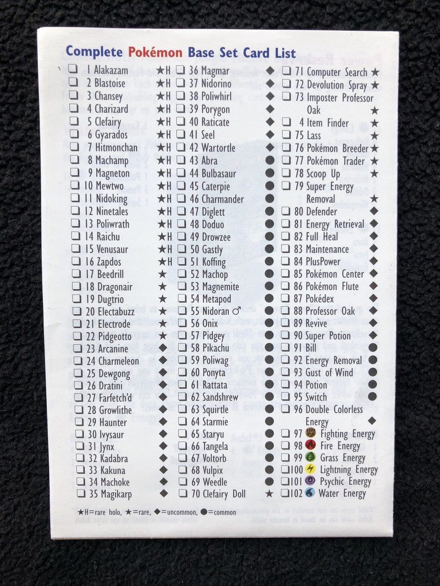 Pokemon Black And White Cards List All Pokémon Sets In Order Of