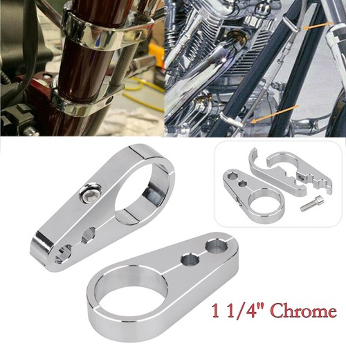1 1/4" Brake Clutch Cable Clamp Clip For Harley Dyna Low Rider Road ...