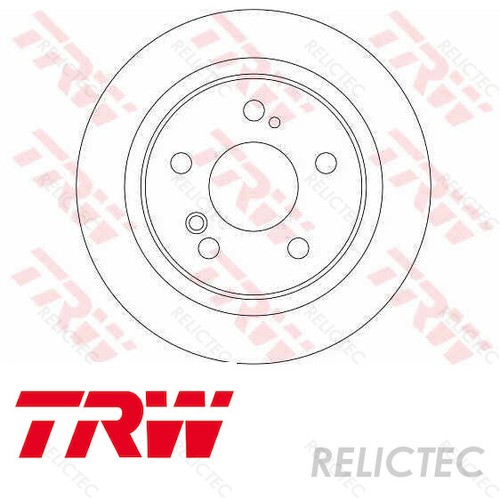 Rear Brake Disc MB:S203,W203,A209,C209,C208,A208,W210,S210,R171,CL203 ...