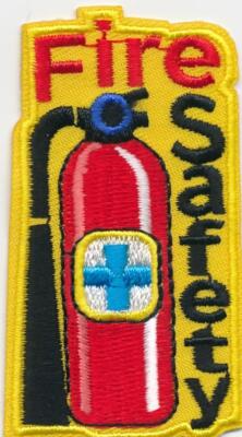 Girl Boy Cub FIRE SAFETY Planning Alarm route Fun Patches Badges SCOUT ...