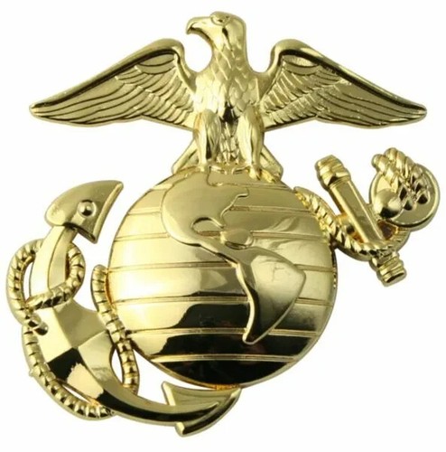 U.S. Marine Corps EGA Gold Metal Auto Emblem 3.25 X 3.25 in | eBay