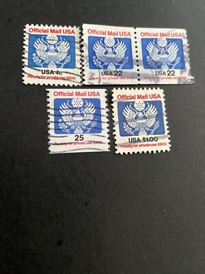 US Stamp #O128,O132,O136,O141–Offical Mail USA-used-SCV $5.75 | eBay