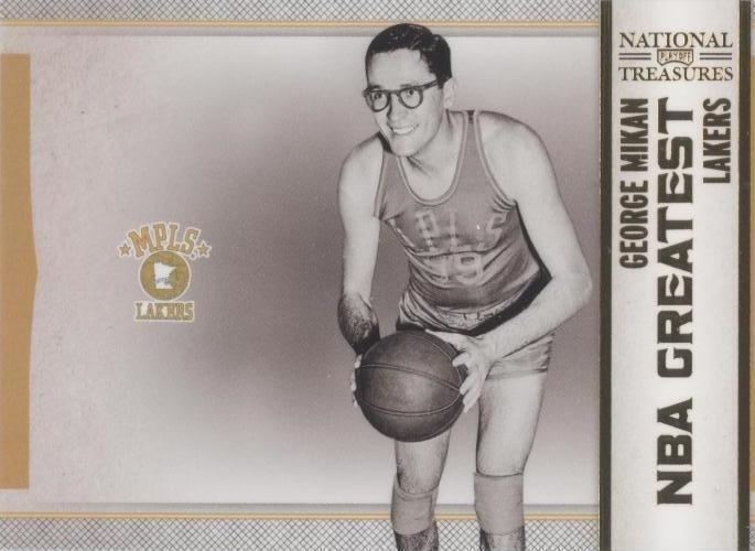 2009-10 Playoff National Treasures - Nba Greatest George Mikan #15 /25 ...