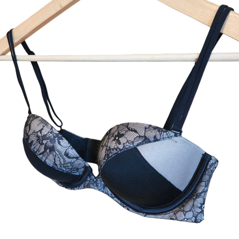 Victoria's Secret Very Sexy Multi-Way Optional Strap Bra Black Women's 32C | eBay