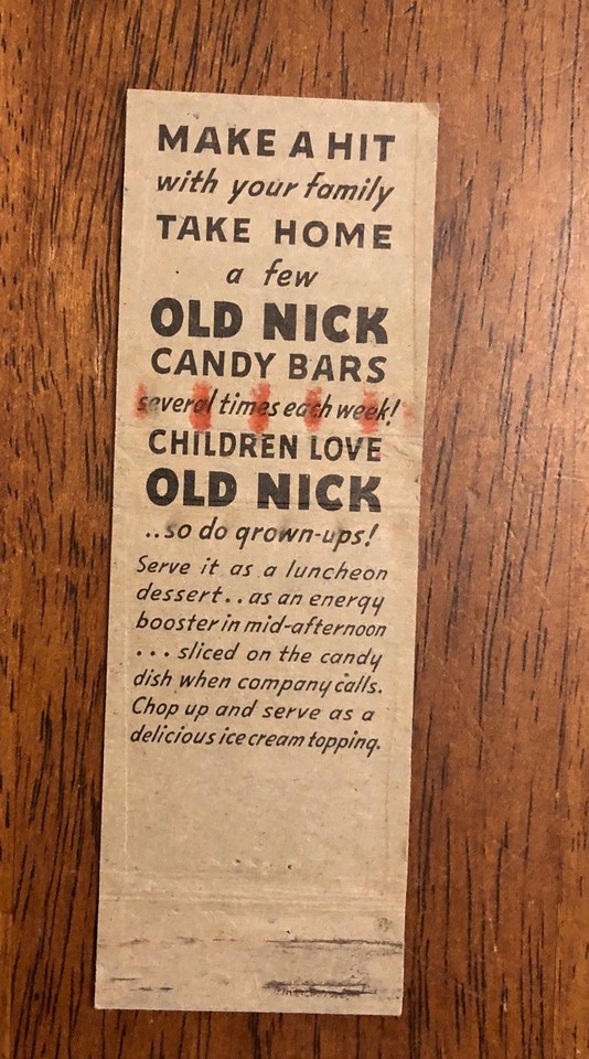 Old Nick Candy Bar (R1) | eBay