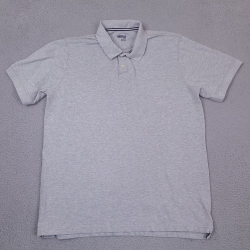 Basic Editions Polo Shirt Mens XLT Gray Classic Fit Preppy Casual | eBay