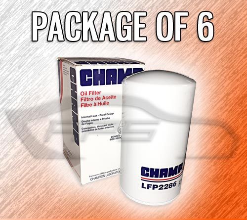 CHAMP OIL FILTER LFP2286 FOR FORD 7.3L TURBO DIESEL- CASE OF 6 ...