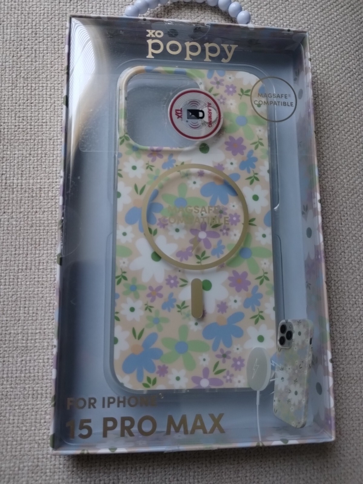 XO Poppy iPhone 15 Pro Max Case Floral Magsafe Compatible | eBay