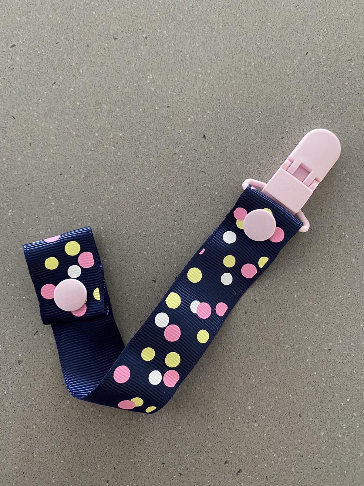 Baby Dummy Clips Pacifier Chain Soother Holder Dummie Strap Spots | eBay