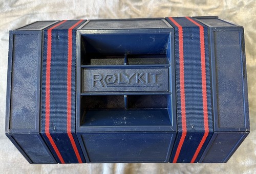 ROLYKIT Blue Roll Up Storage Box Toolbox 11"×7"×8" Large Storage ...