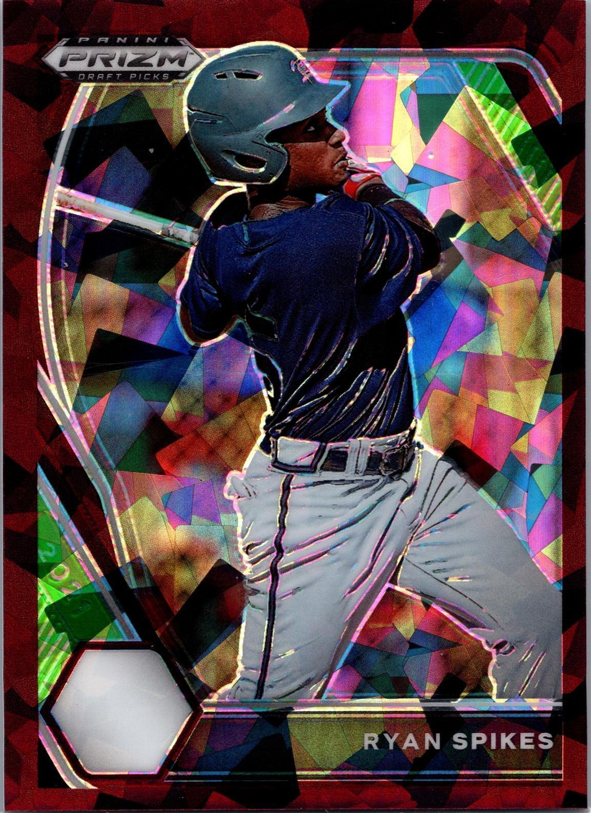 2021 Panini Prizm Draft Picks - Ryan Spikes #PDP100 Burgundy Cracked ...