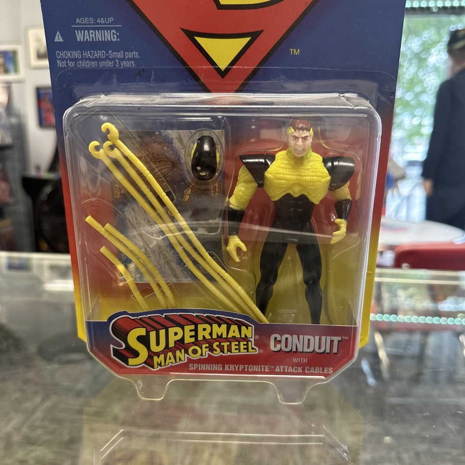 Kenner Superman Man Of Steel Conduit with Spinning Kryptonite Figure ...