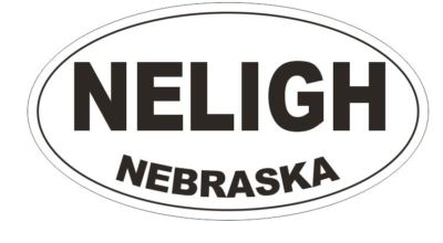 Neligh Nebraska Bumper Sticker or Helmet Sticker D5336 Oval | eBay