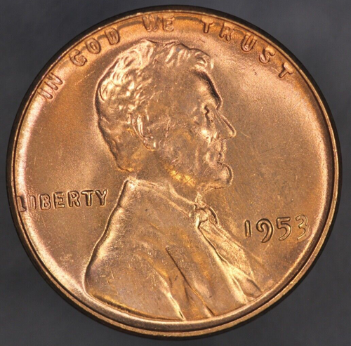 1953 LINCOLN CENT BU FROM AN ORIGINAL ROLL-LOT 5509 | eBay
