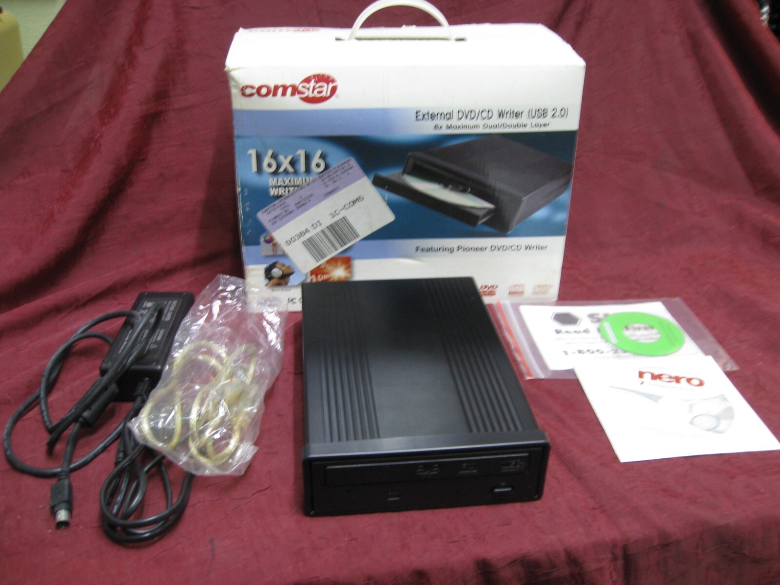 Comstar External Drive 16x/8x DVD/CD Burner Dual Layer, USB 2.0 DVR ...