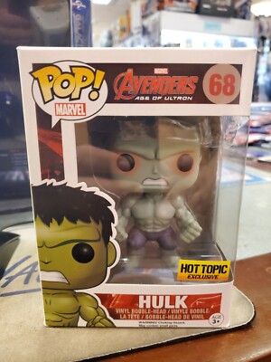 Funko Pop Marvel Avengers Age of Ultron Hulk #68 Hot Topic Exclusive | eBay