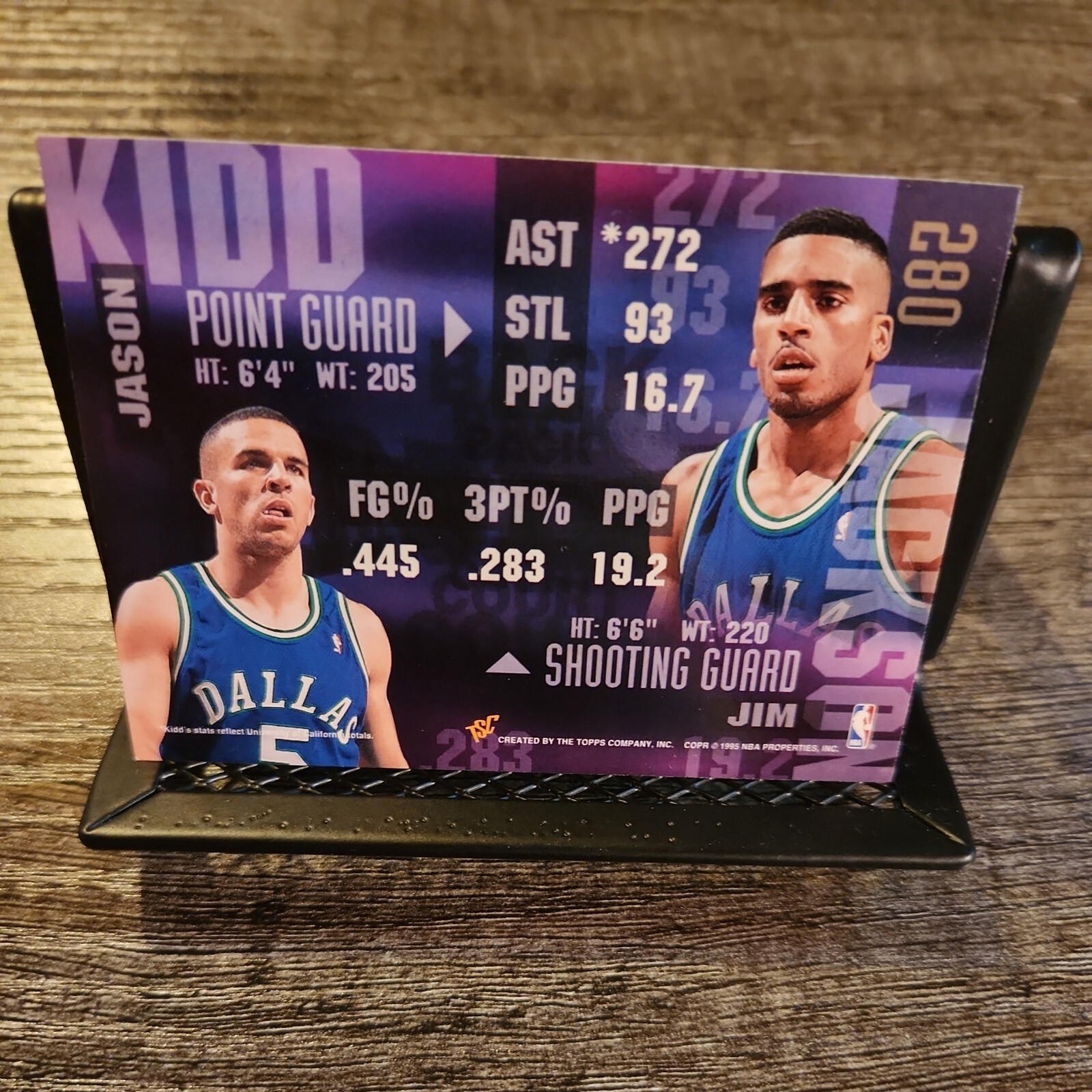 1995 Topps Back Court Tandem Jason Kidd, Jim Jackson #280 | eBay