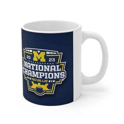 Michigan Wolverines - 2023 College Football Champions - Ceramic Mug ...
