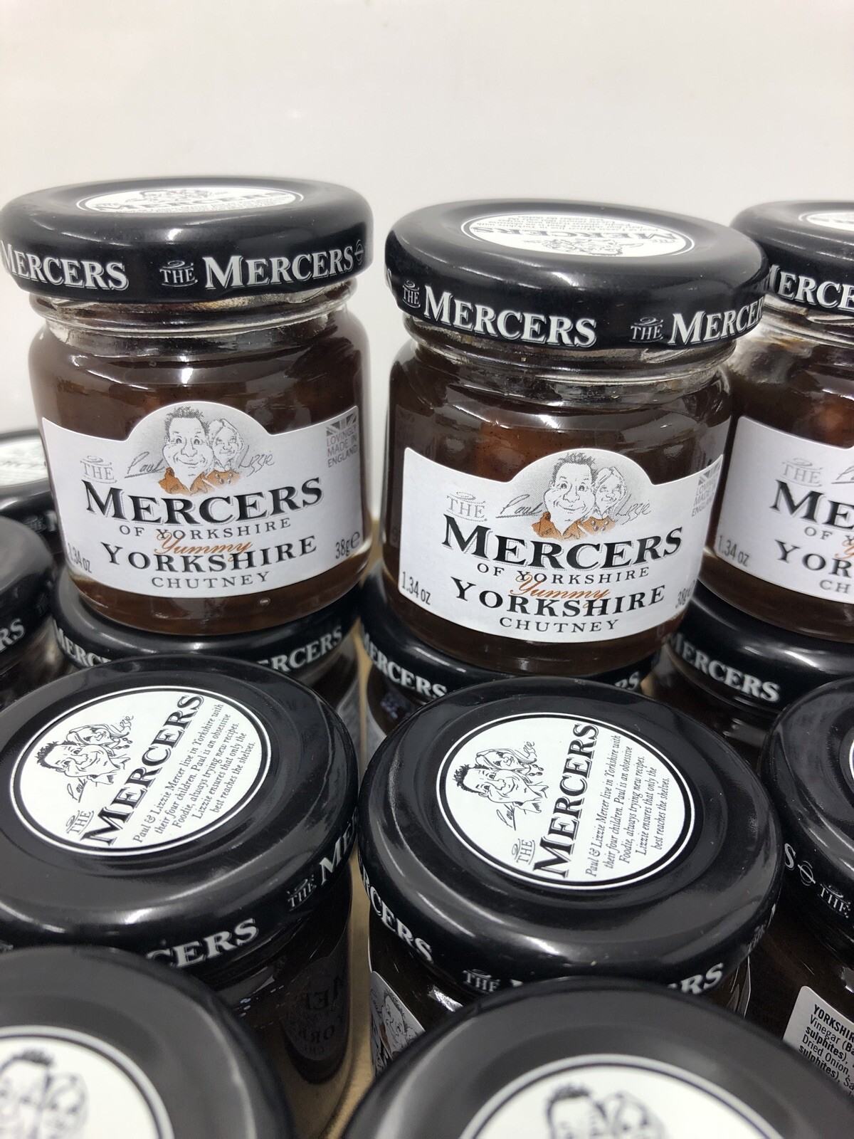 Mercers Of Yorkshire Yummy Yorkshire Chutney Mini Jars 48 X 38g Relish ...