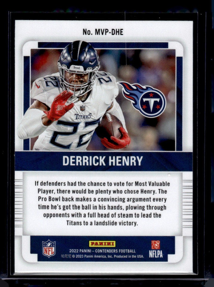 2022 Panini Contenders #MVP-DHE Derrick Henry MVP Contenders Emerald | eBay