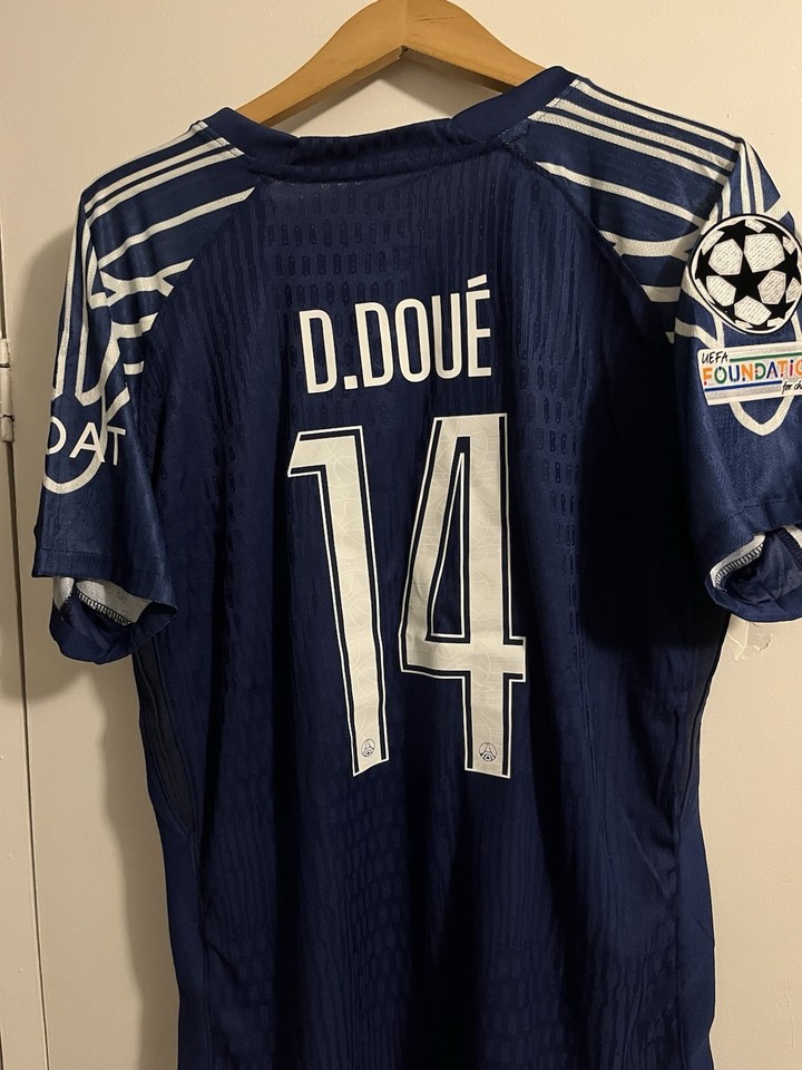 D.DOUE #14 PSG 24/25 Fourth Jersey 'Wings' Player Edition Size XL (Slim ...