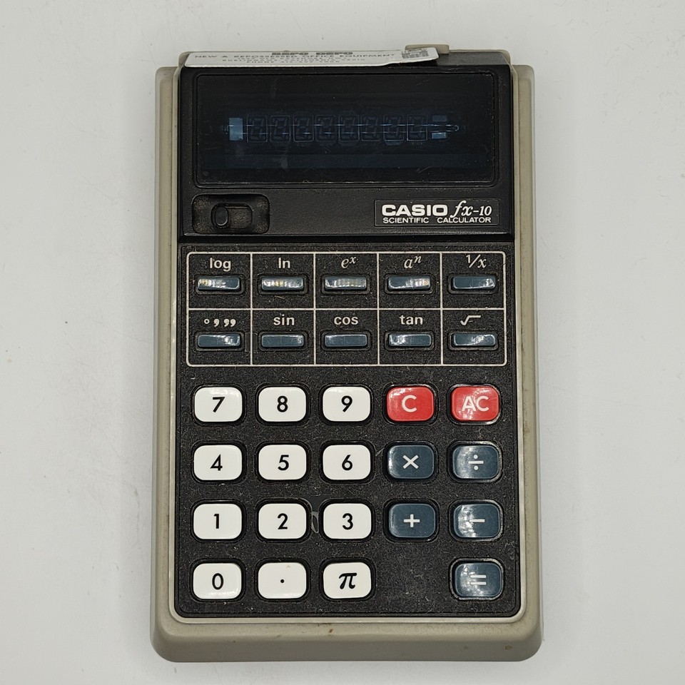 *RARE* Casio fx-10 Vintage 1974 Scientific Calculator - READ DESC #2627 ...