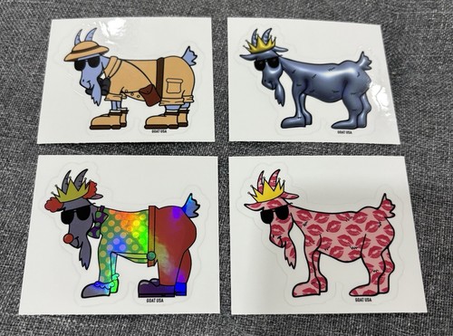 🐐 GOAT USA NY Stickers - RARE Subscription Club (4 Stickers) - Limited ...