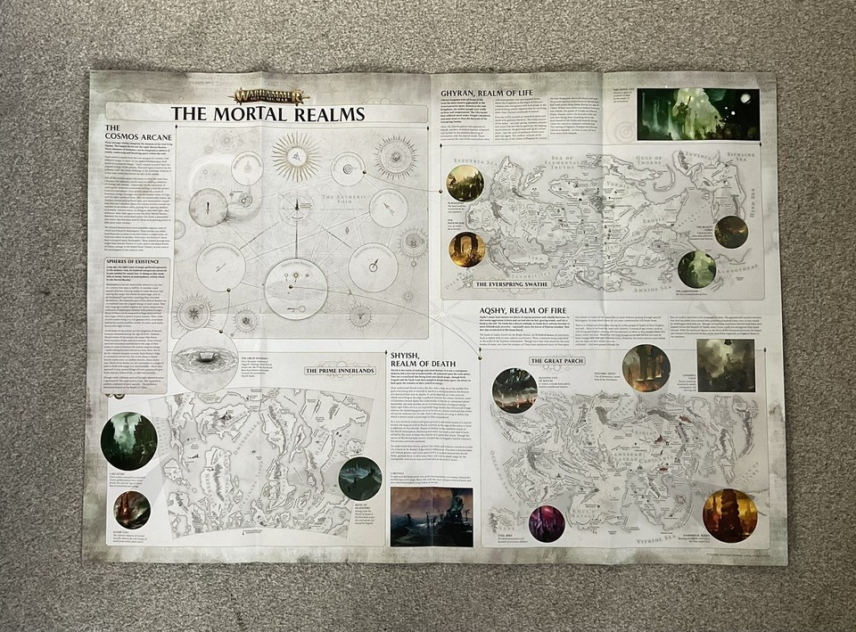 WARHAMMER AGE OF SIGMAR double sided poster in very good condition ...