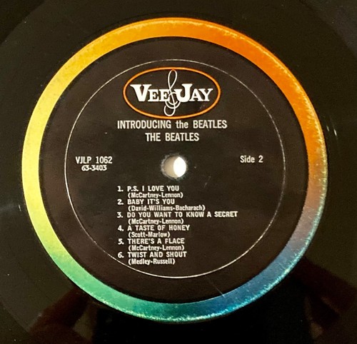INTRODUCING THE BEATLES Vers 1 1964 Mono VJ Lp EX with good inner ...