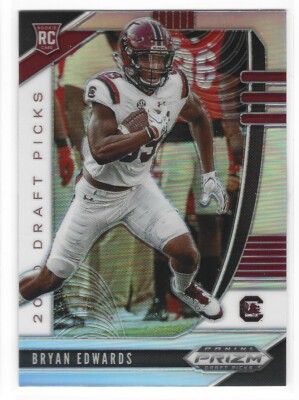 BRYAN EDWARDS 2020 PRIZM DRAFT SILVER PRIZM ROOKIE RAIDERS SOUTH ...