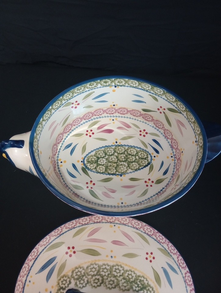 Set Of 3 Confetti Old World Pattern Chicken Ovenware Temp-tations by ...