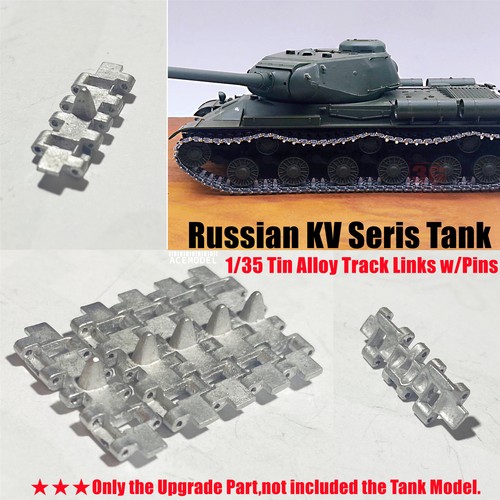 1/35 Russian KV-5/IS-3/JS-7 Heavy Tank Lead-tin Alloy Track Links w ...