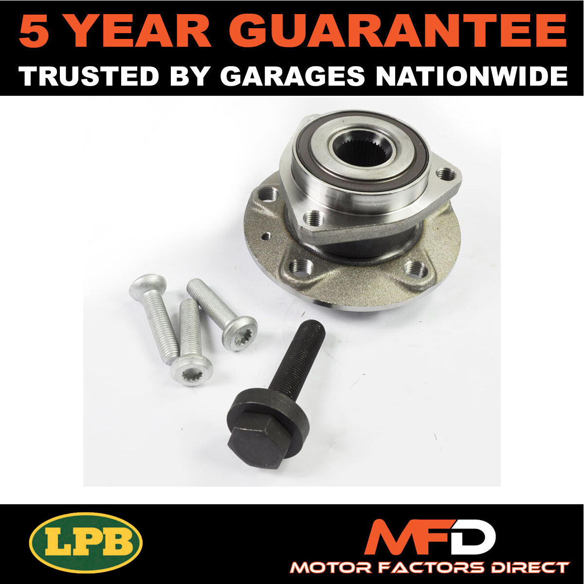 Fits Octavia Golf Caddy A3 Leon LPB Front Rear Wheel Bearing Kit ...