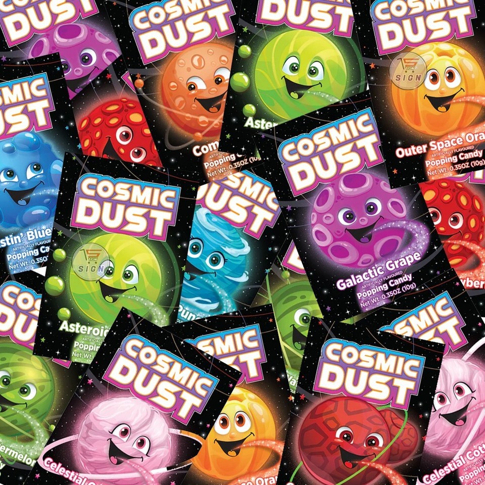 Cosmic Dust Popping Candy Mixed Flavours 10g - Perfect Kids Party Gift ...