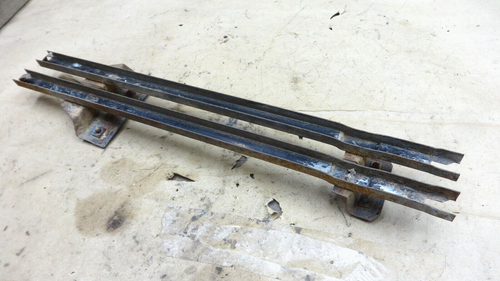 1957 1960 Ford Truck Door WINDOW REAR GLASS CHANNELS / GUIDES Original ...